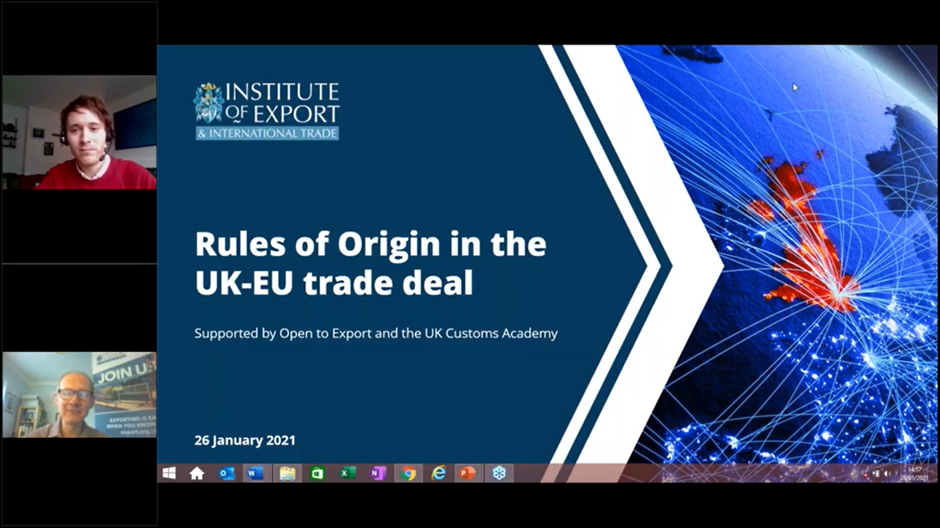 Webinars - UK Customs Academy