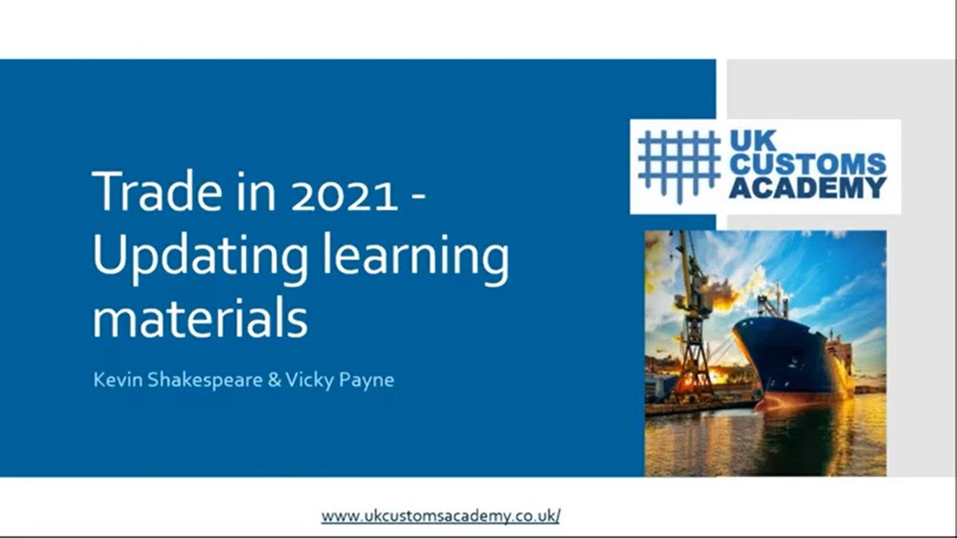 Webinars - UK Customs Academy